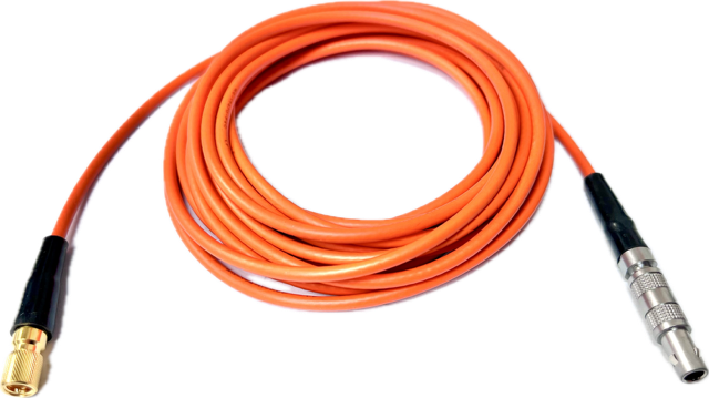 Berg Orange Quality RG174 Ultrasonic Flaw Cable, Lemo 00 to Microdot, 6 ft