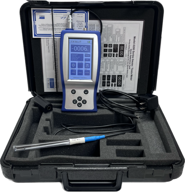 FW Bell 5280 RoHS Gauss Meter (includes STD18-0404 Transverse Probe and ...
