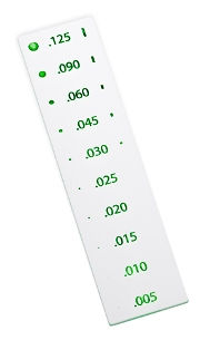 Magnaflux FPI Crack Comparator, Range 0.005-0.125 in